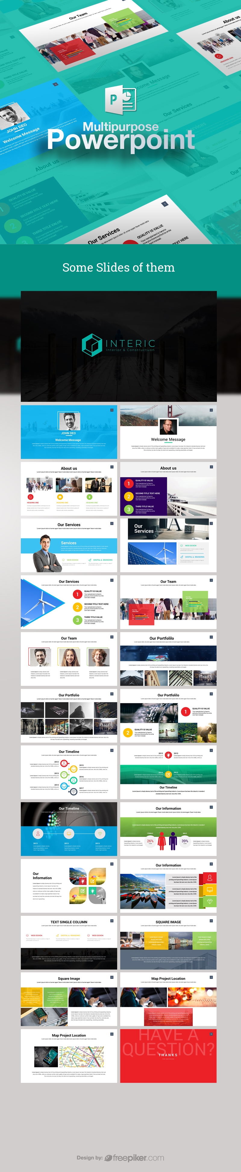 Freepiker Business Powerpoint Project Presentation Template
