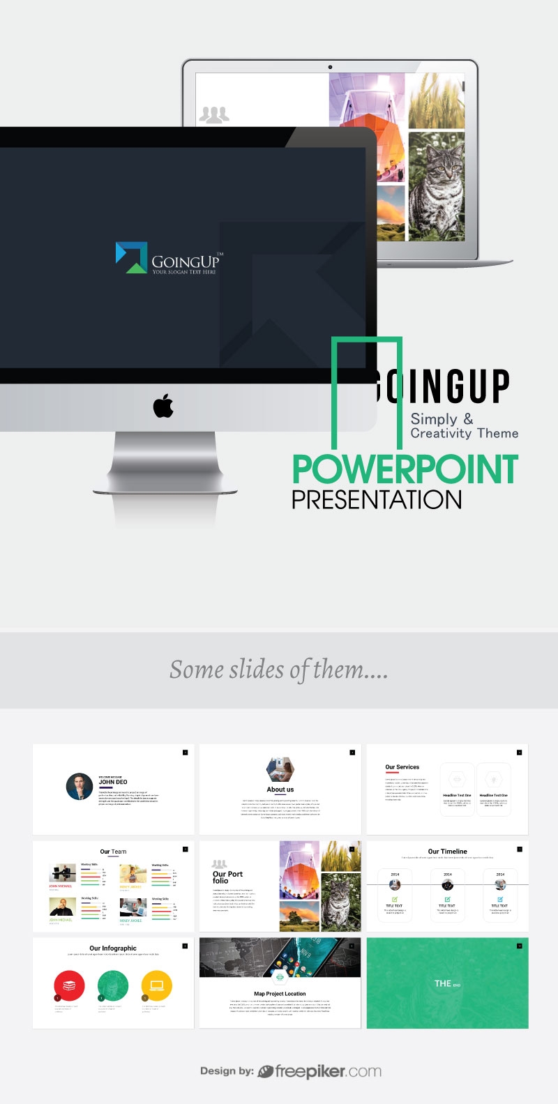 Freepiker Business Powerpoint Project Presentation Template