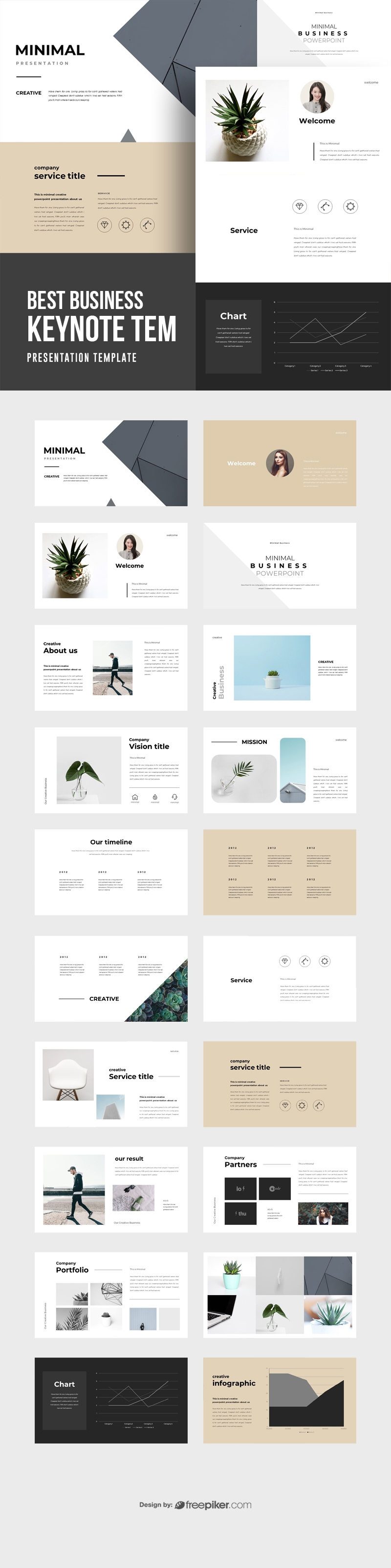 Freepiker Minimal Keynote Template